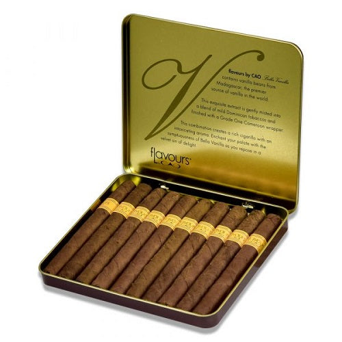 CAO Flavours - Bella Vanilla - 4 x 30 Petit (Tin of 10) – The Leaf ...
